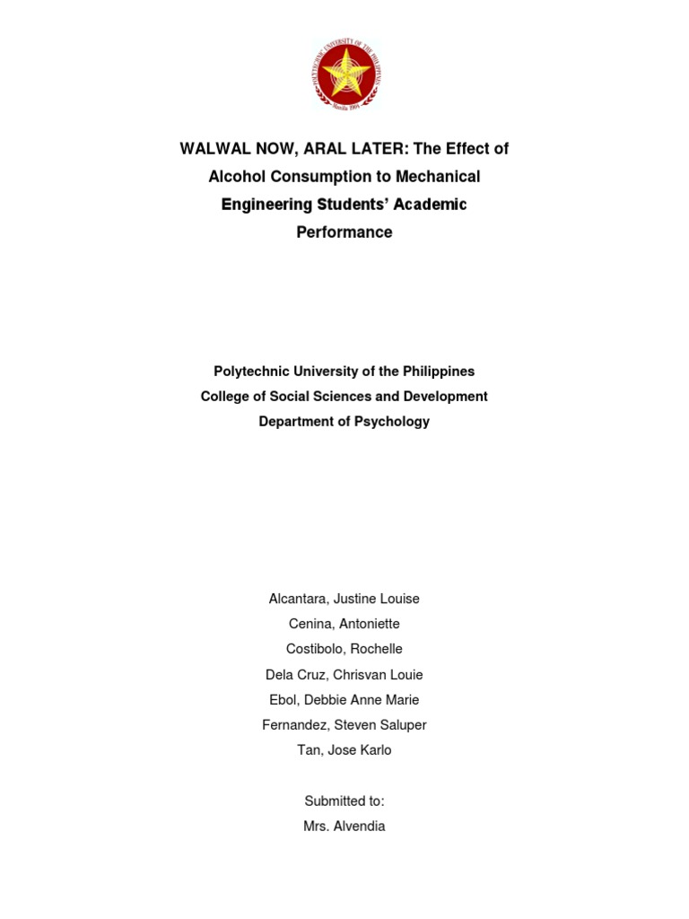 Walwal Now | PDF | Alcoholism | Adolescence