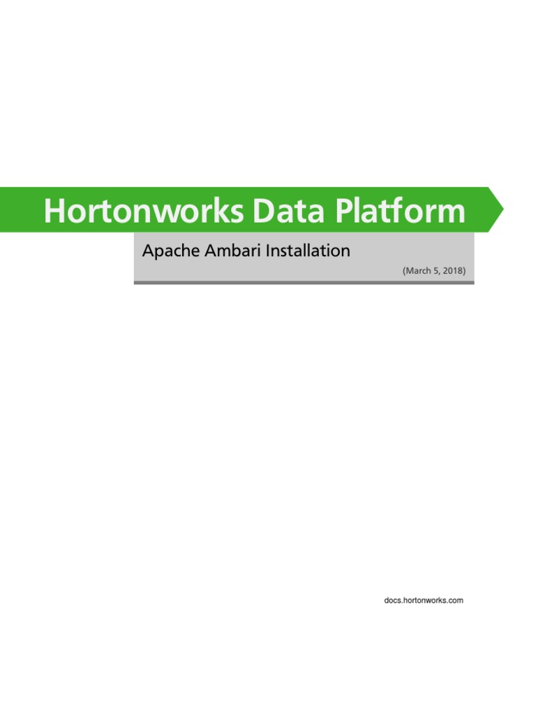 BK Ambari Installation | PDF | Secure Shell | Apache Hadoop