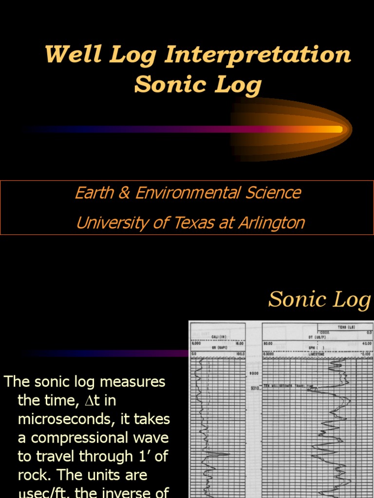 Sonic Log | PDF