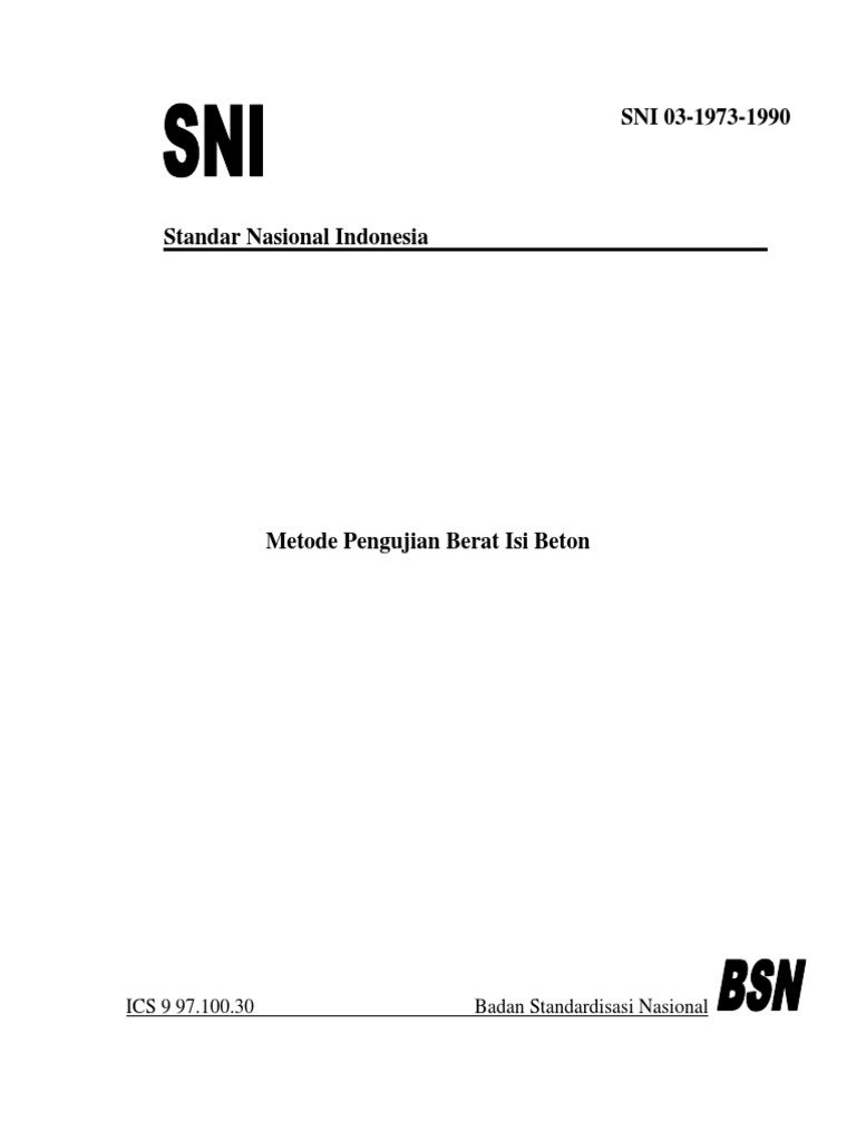 Sni 03-1973-1990 PDF | PDF