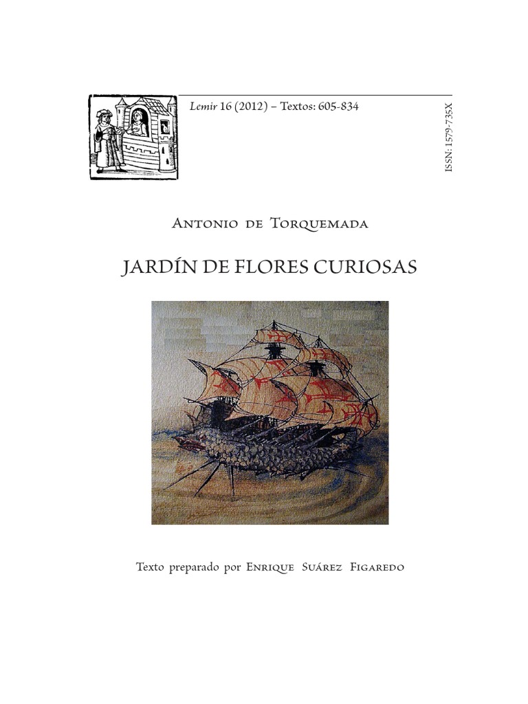 El Jardin de Flores Curiosas - Antonio de Torquemada | Descargar gratis ...
