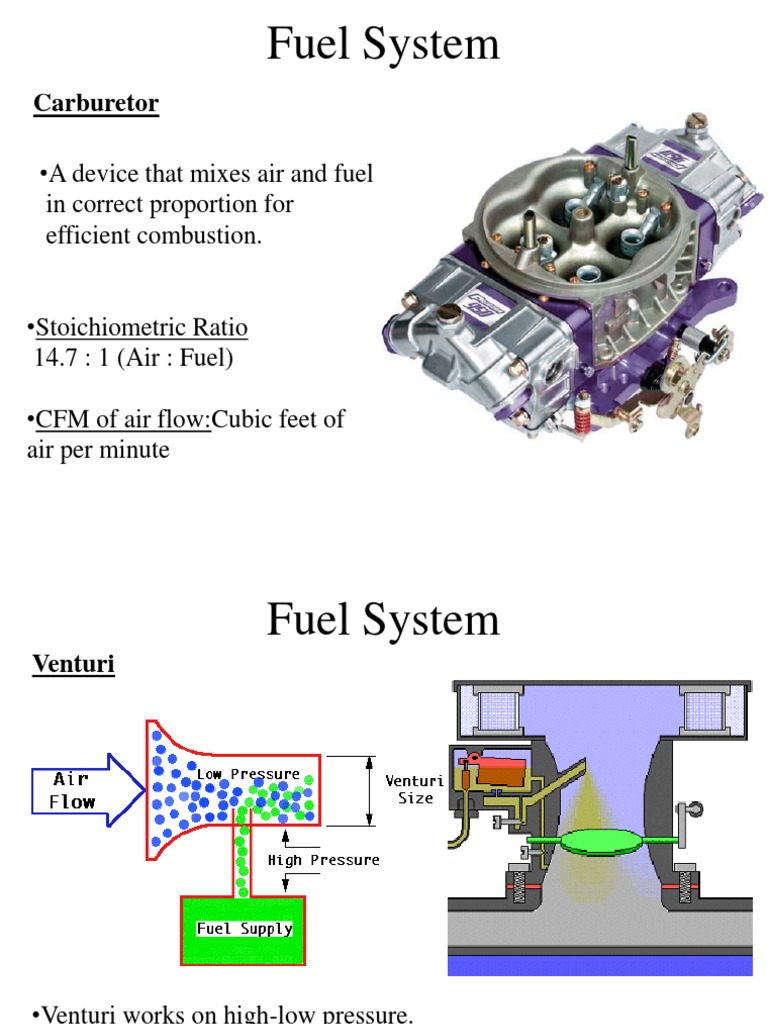 Fuel System | PDF | Carburetor | Throttle