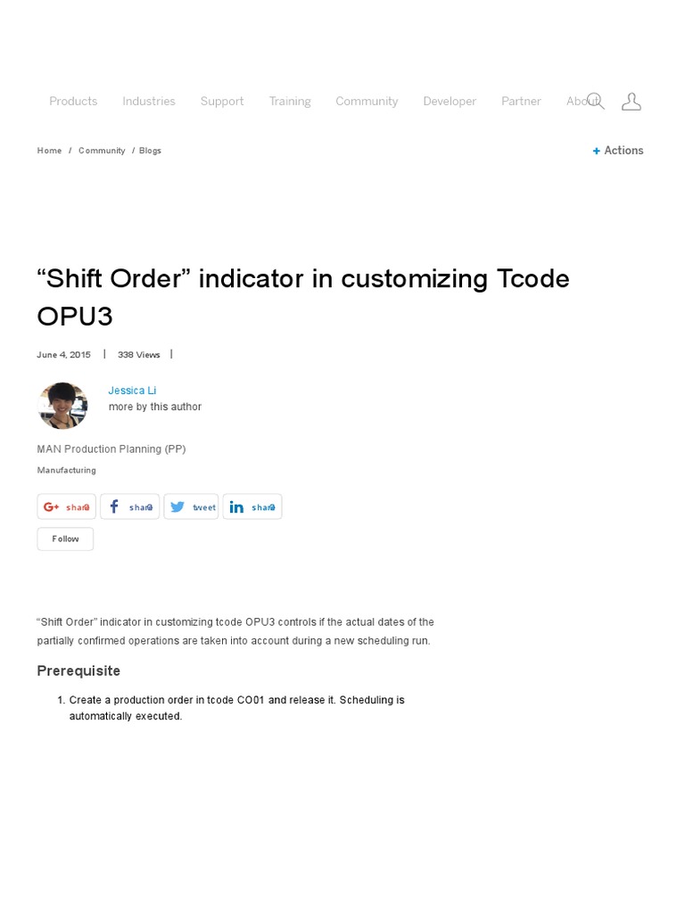 Shift Order Indicator in Customizing Tcode OPU3 | PDF | Intellectual Works | Computing