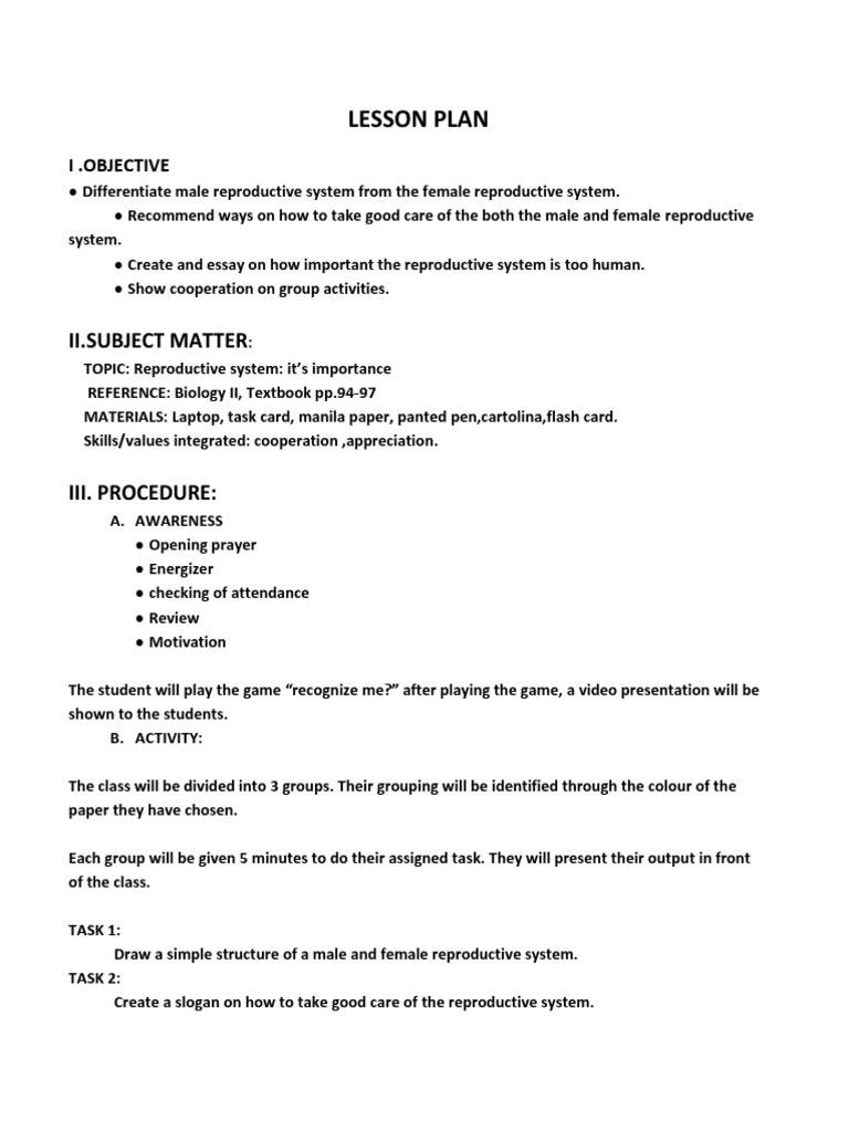 Lesson Plan-Te Jen | PDF | Physical Fitness | Lesson Plan