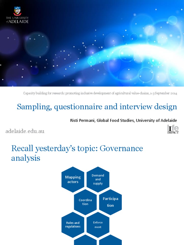 10 Sampling Questionnaire Interview Design RP | PDF | Sampling ...