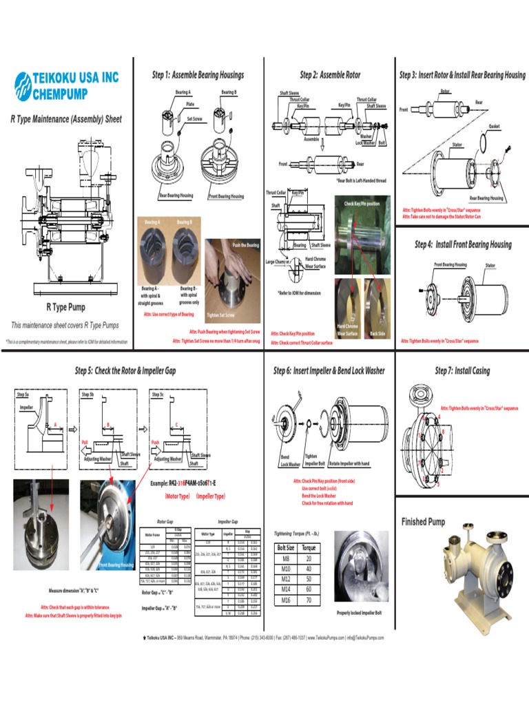 LE Pump R Type Pump: This Maintenance Sheet Covers LE Series Pumps ...