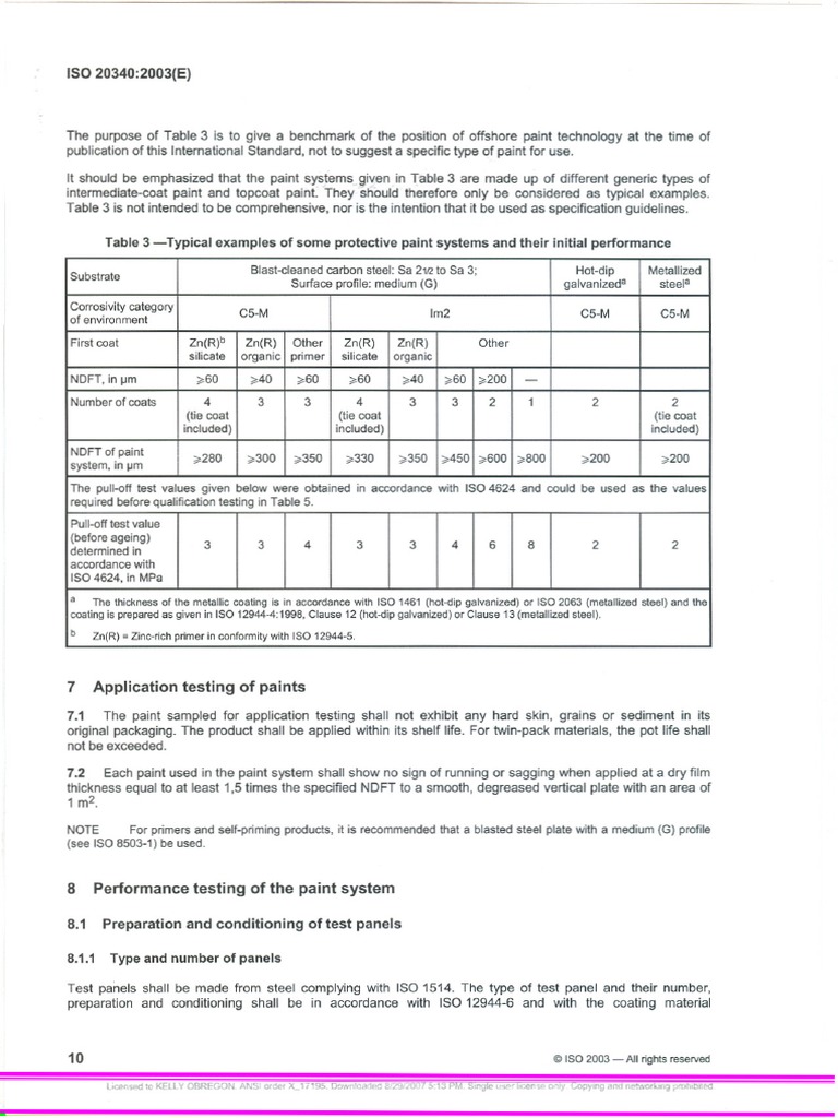Normas ISO 20340 (Parte 2) | PDF