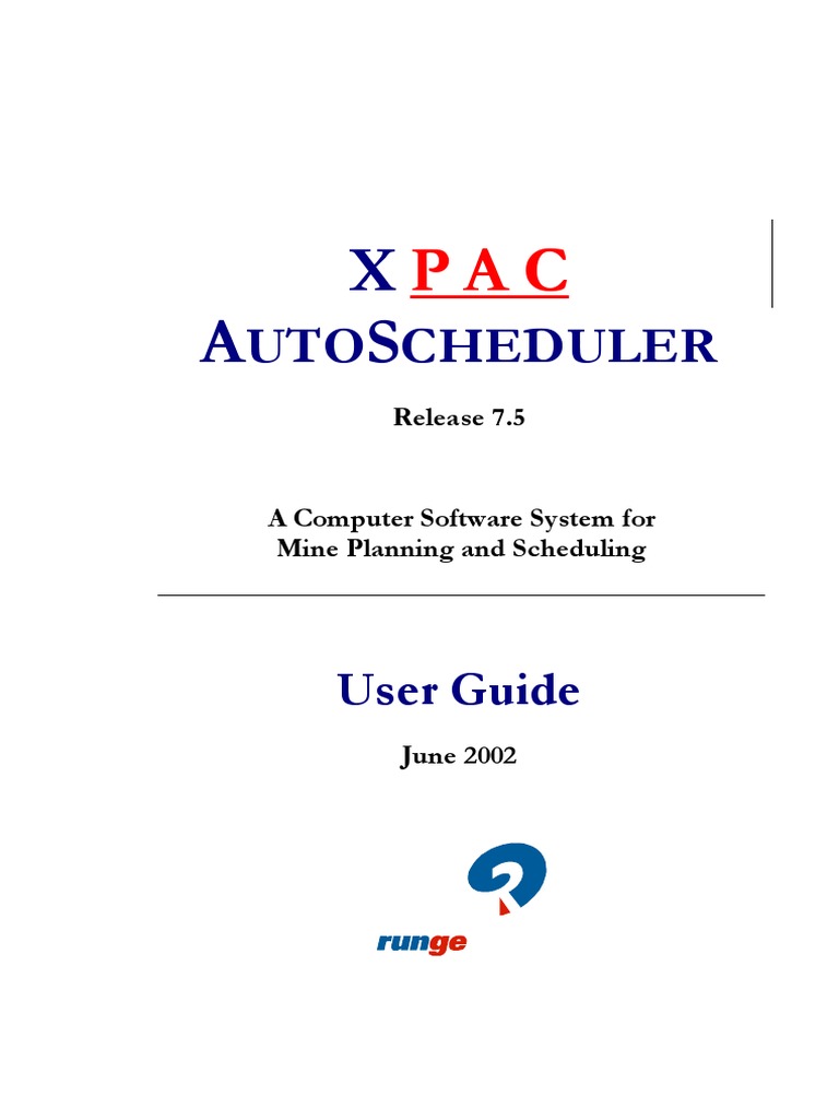 AutoScheduler UserGuide | PDF | Databases | Mining