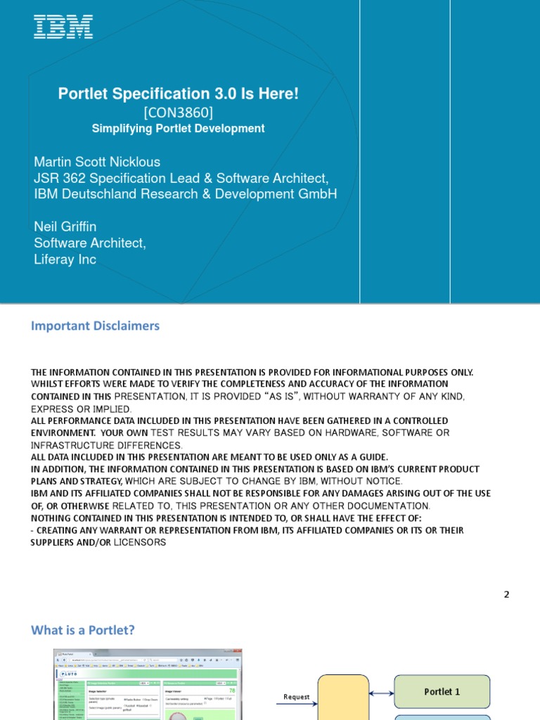 Portlet Specification 3.0 Is Here! | PDF | Application Programming Interface | Java (Programming ...