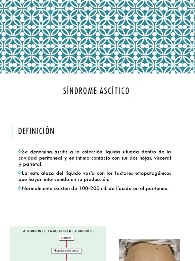 Síndrome Ascítico | PDF | Abdomen | Examen físico