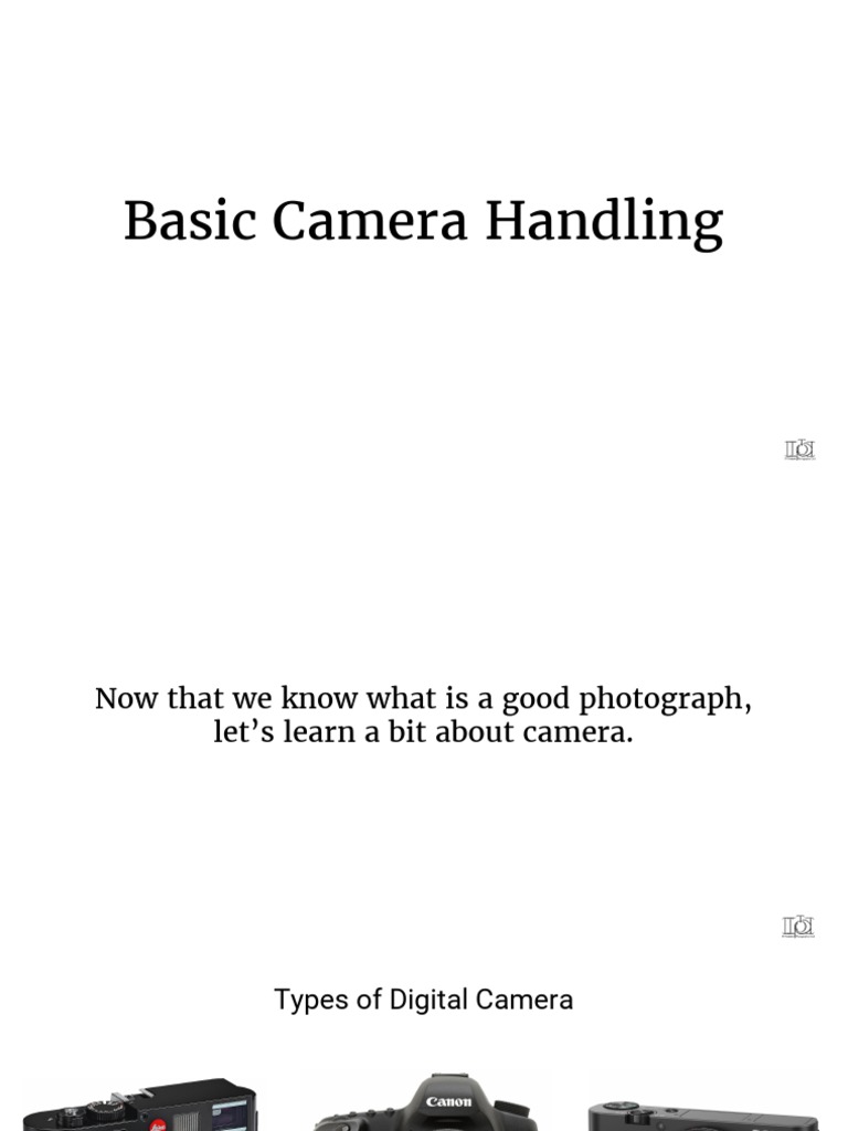 Exposure and Camera Handling | PDF | Digital Single Lens Reflex Camera ...