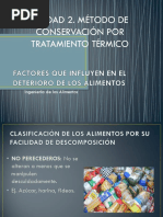 Factores CHATTO en la conservación alimentaria | PDF | Alimentos | Oxígeno
