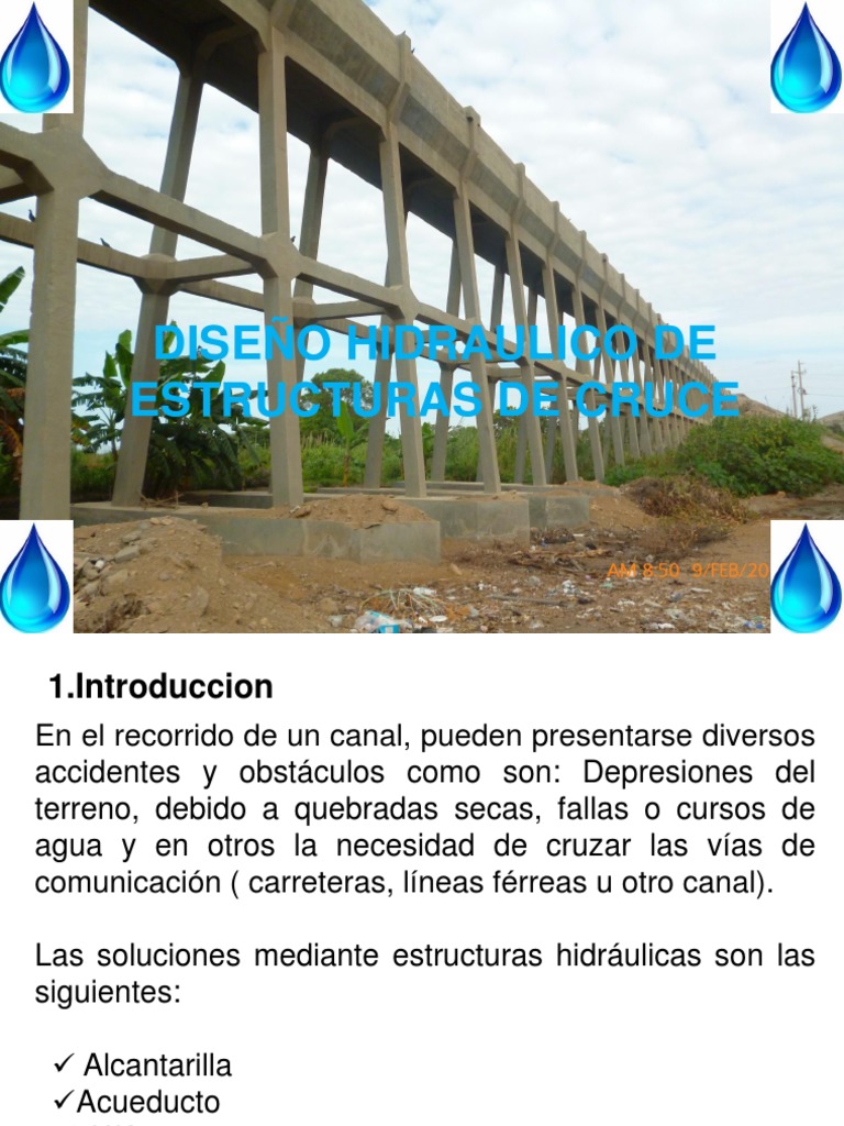 Estructuras de Cruce | PDF | Canal | Líquidos