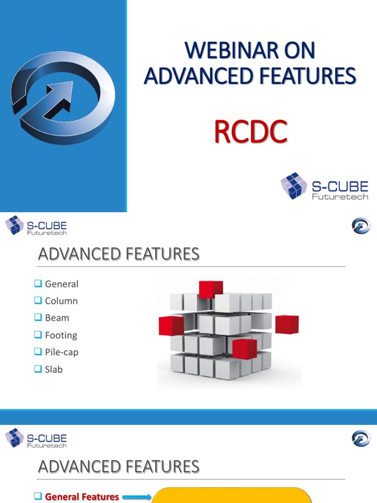 RCDC Advanced Features Webinar | PDF | Column | Beam (Structure)