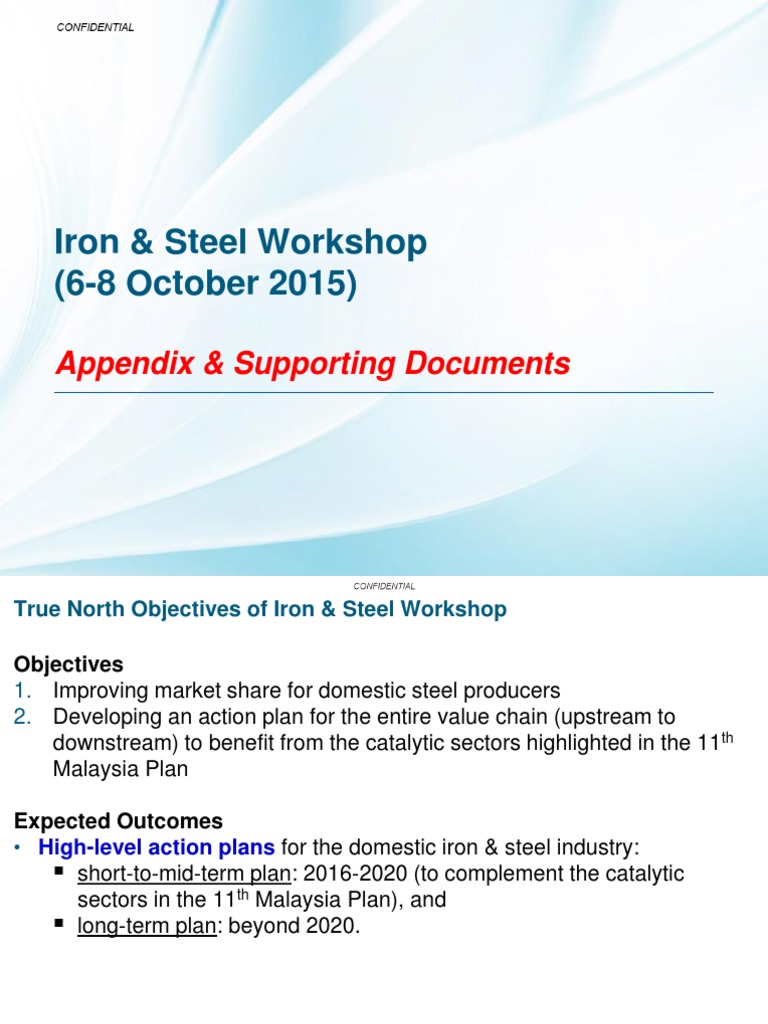 Iron & Steel Workshop - Appendix & Supporting Documents - 20151013 - v3 ...