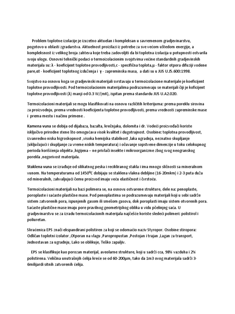 Gradjevinski Materijali... | PDF