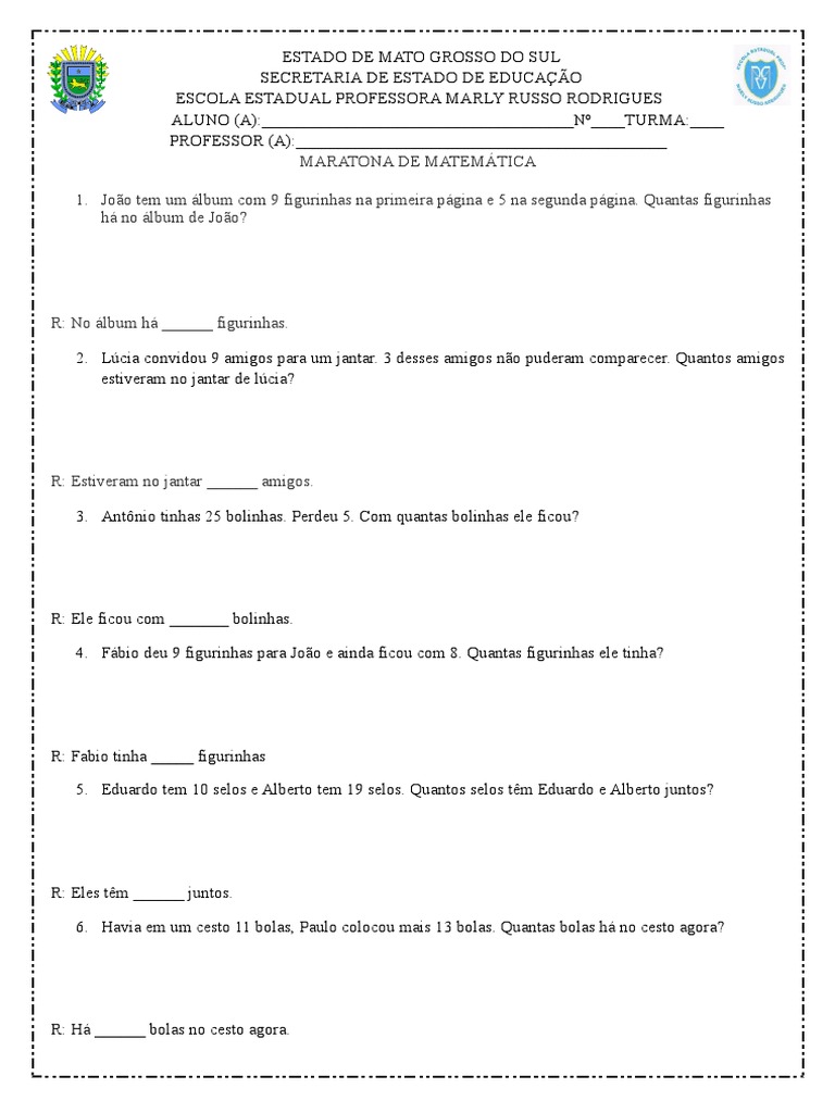 Prova de Matematica | PDF