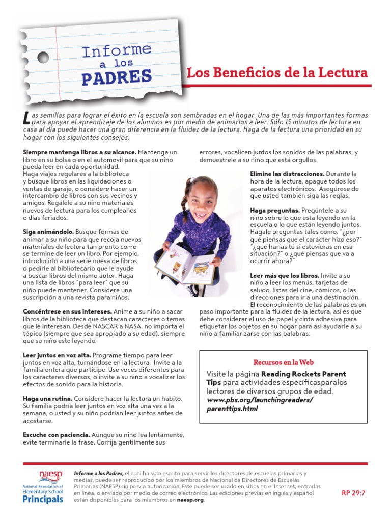 Consejos de Lectura para Padres | PDF | Lectura (proceso)