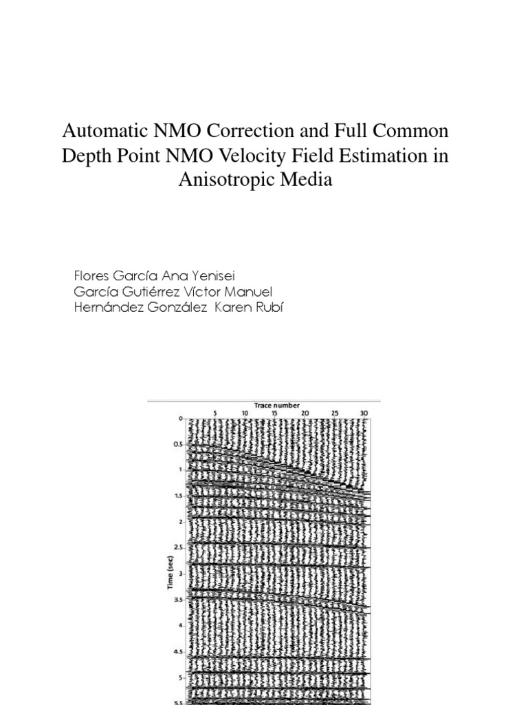 NMO Correction in Anisotropic Media | PDF