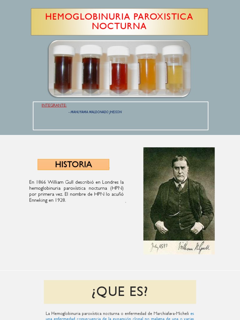 Hemoglobinuria Paroxistica Nocturna | PDF | Anatomía | Biología