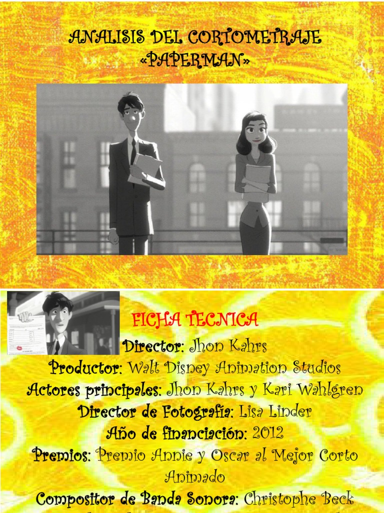 Analisis Cortometraje Paperman | PDF | Ocio