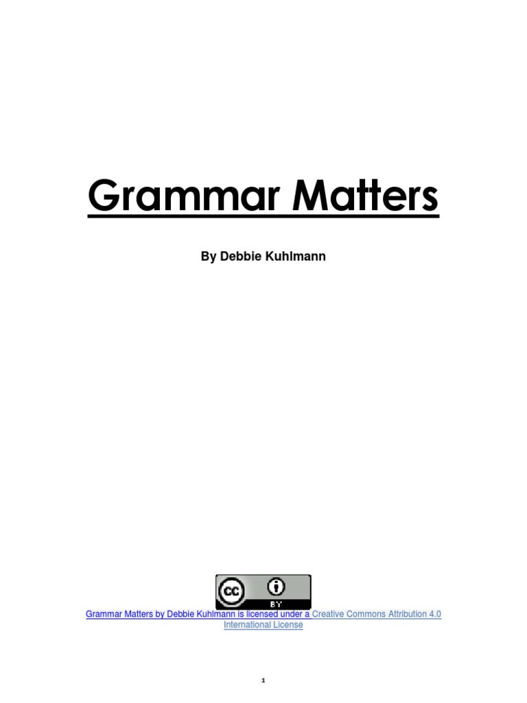 Grammar Matters | PDF | Verb | Adjective