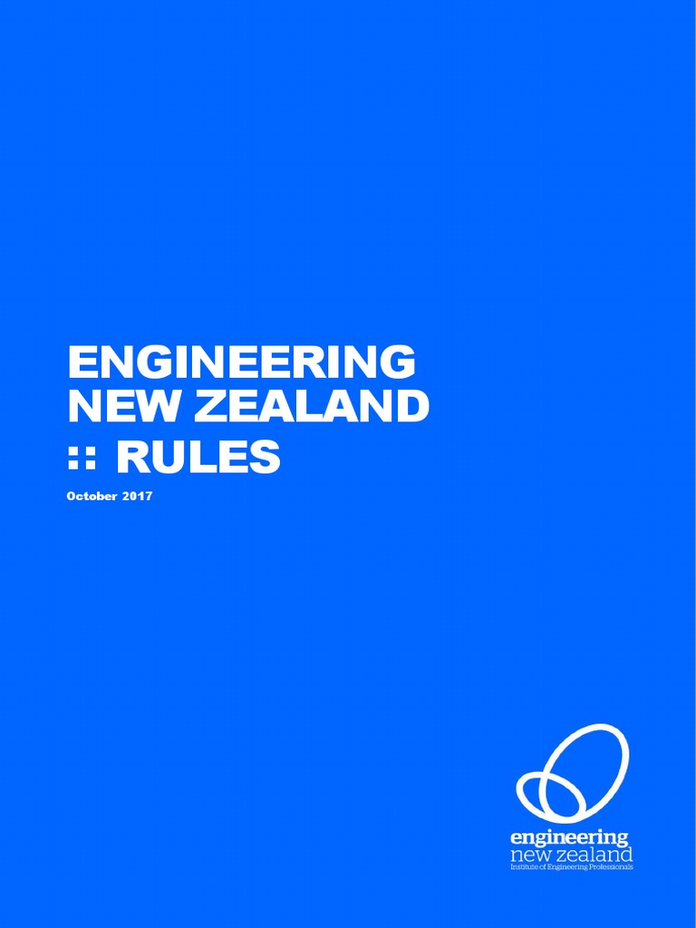 Engineering New Zealand Rules October 2017 | PDF | Committee | Board Of ...