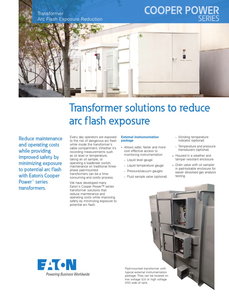 Transformer Arc Flash Exposure Reduction - PA202004EN | PDF ...