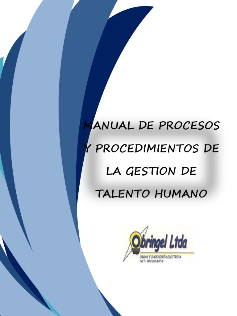 Manual de Procesos y Procedimientos Obringel Ltda | PDF | Calidad (comercial) | Diseño