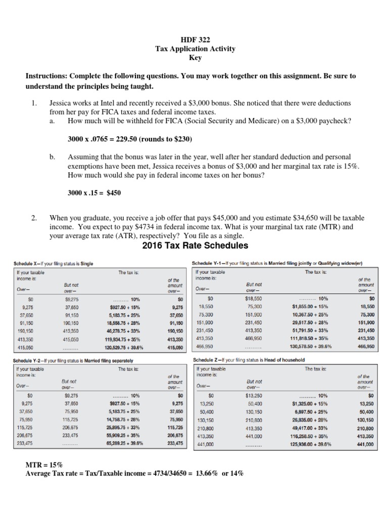 04 - Taxes (Key) | PDF | Income Tax In The United States | Federal ...