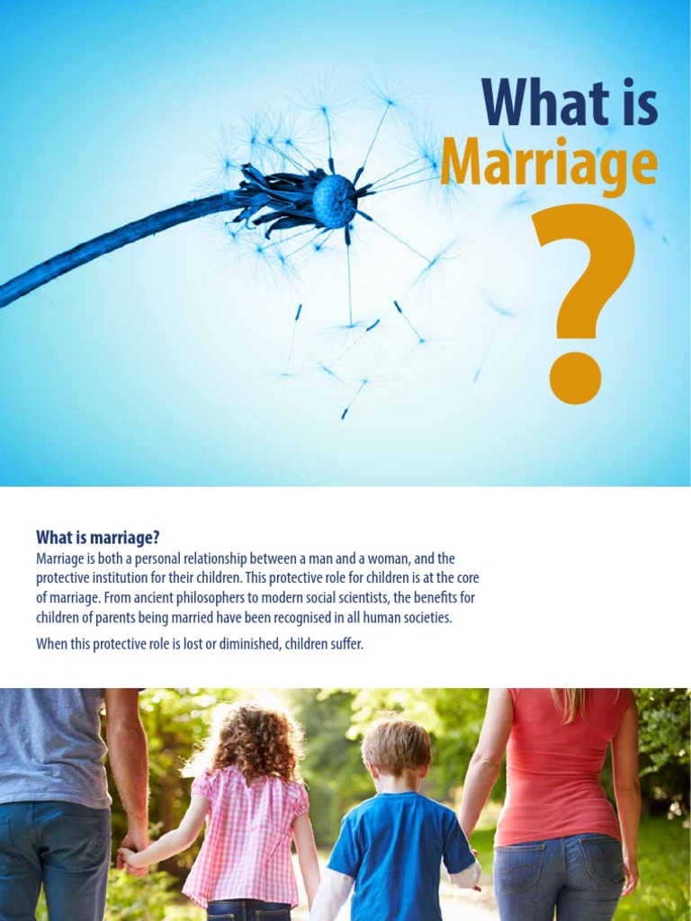 What Is Marriage | PDF | Marriage | Family