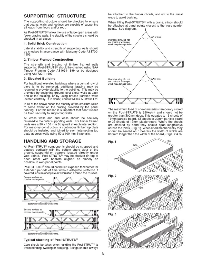 Posi Struts Details | PDF | Truss | Framing (Construction)