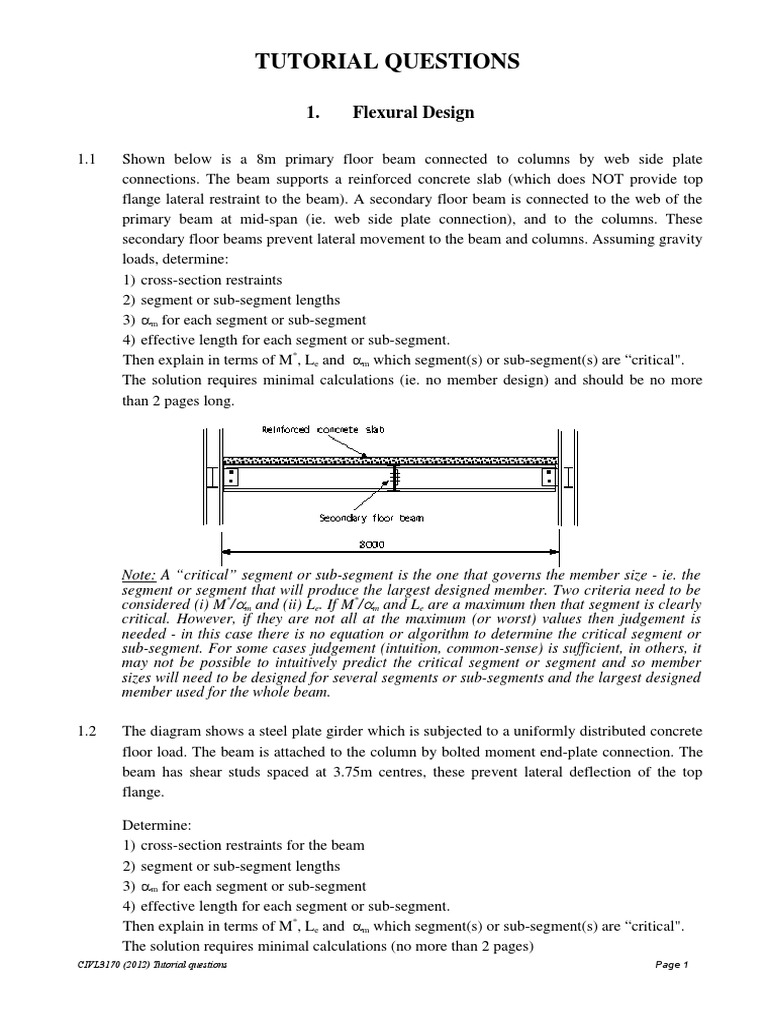Tutorial | PDF | Beam (Structure) | Column