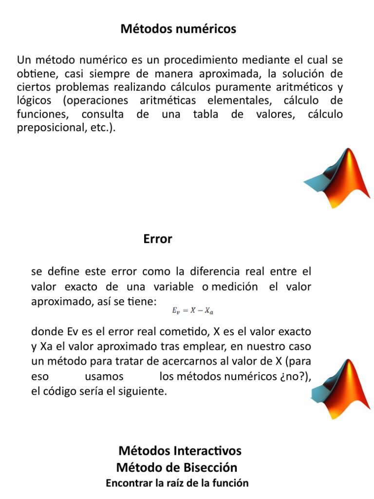 Metodos Numéricos en Matlab | PDF | Análisis numérico | Matemáticas Aplicadas