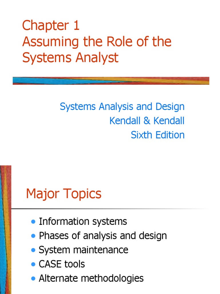 An Introduction to Systems Analysis and Design: Information Systems ...