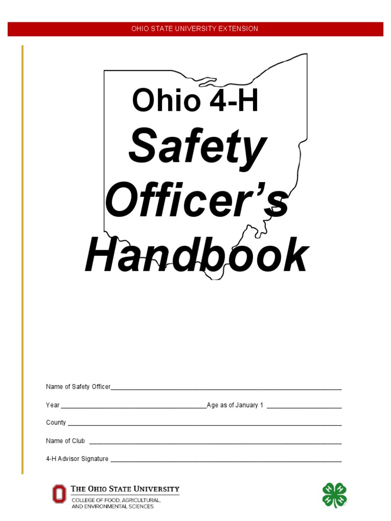 Safety Officer Handbook | PDF | Ohio State University | Teachers
