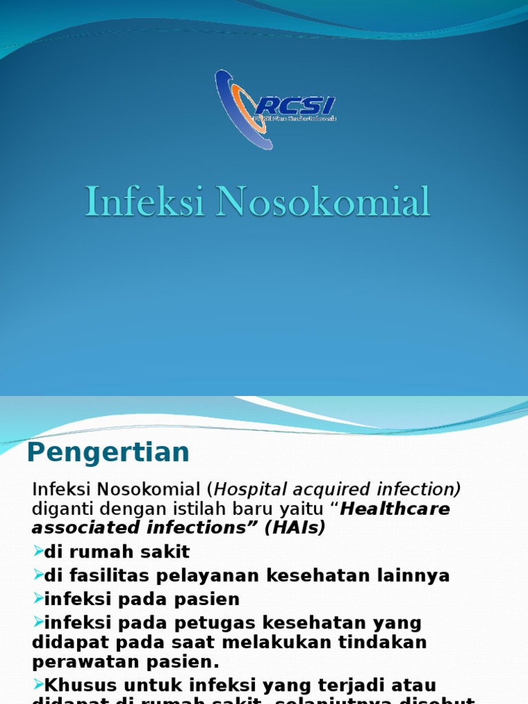 Pencegahan Infeksi Nosokomial di RS | PDF | Kesehatan Holistik | Sains ...