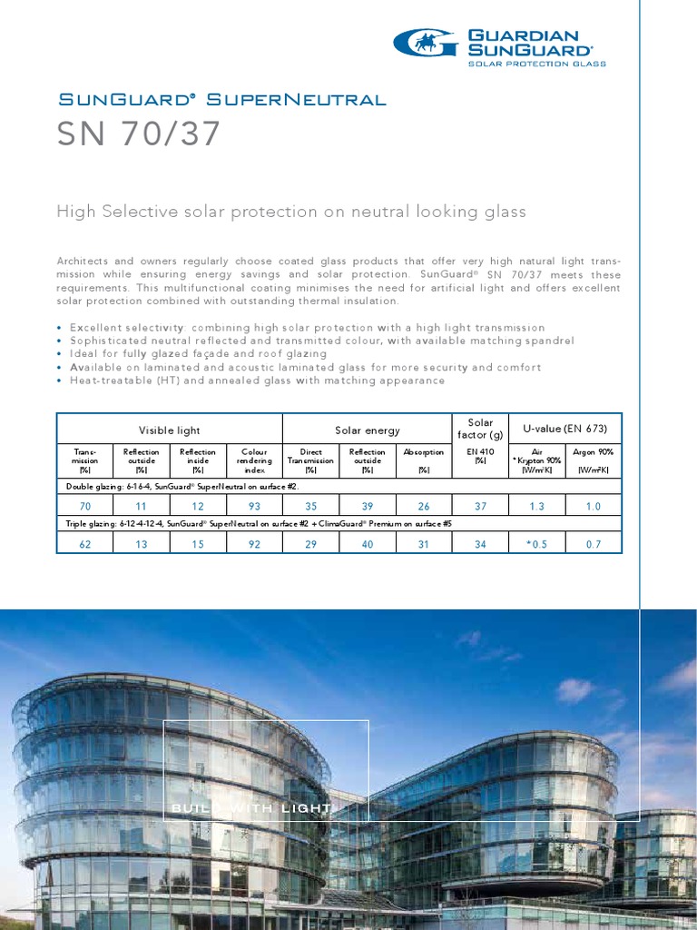 Sunguard SN 70-37 | PDF | Building Technology | Building Engineering