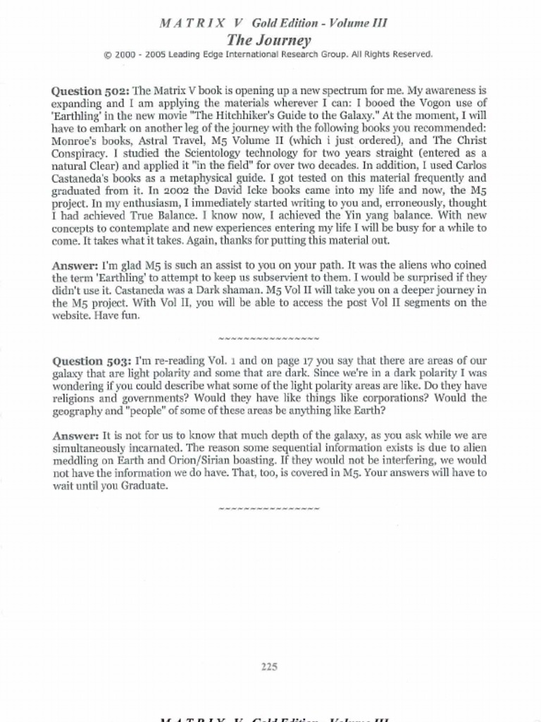 Val Valerian - Matrix V - The Journey 3 PDF | PDF