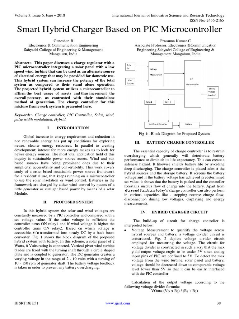 Hybrid Charger with PIC Controller | PDF | Mosfet | Battery (Electricity)