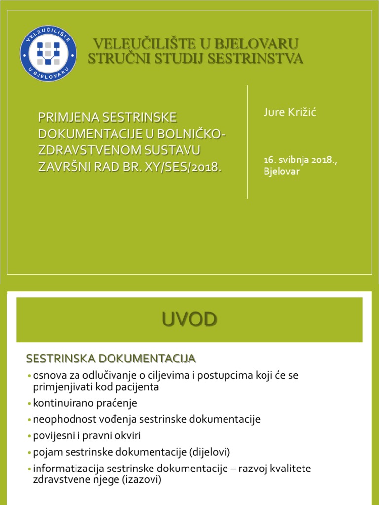 Sestrinska Dokumentacija | PDF