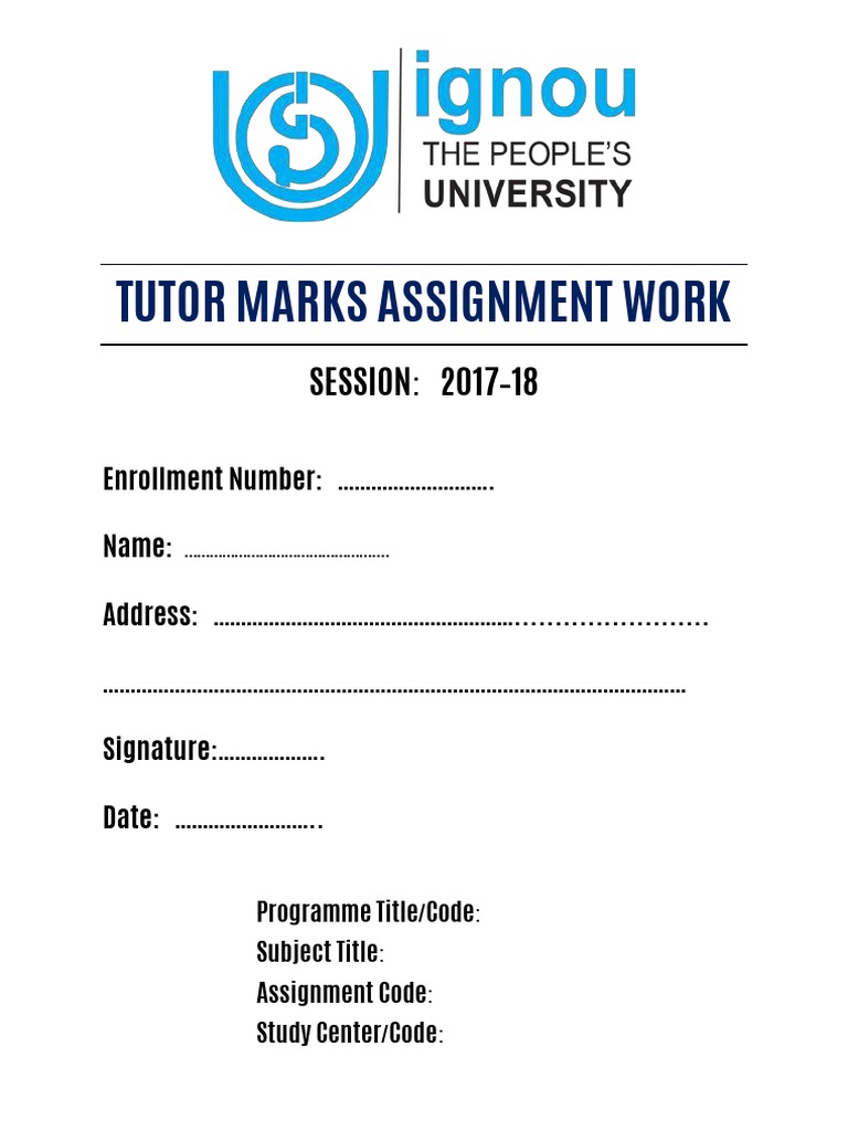 TMA Cover Page A4 Format 1 | PDF