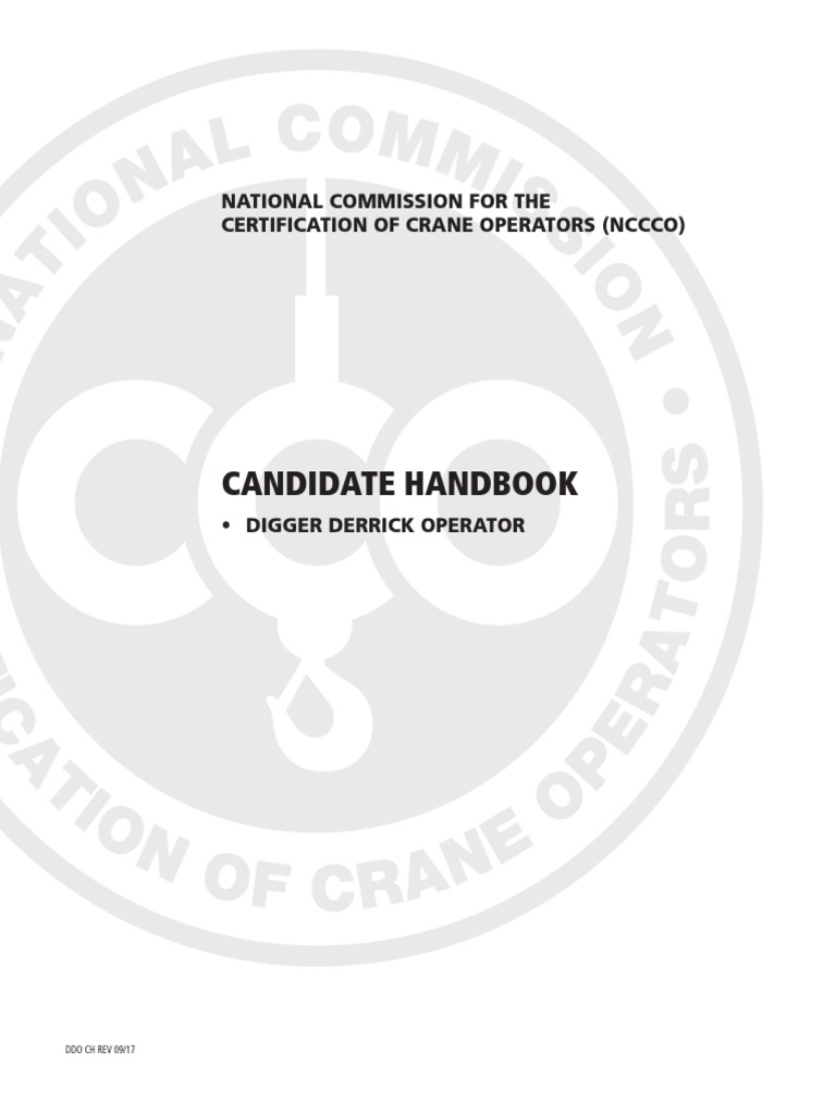 Digger Derrick Operator - Candidate Handbook - 091517c PDF | PDF ...