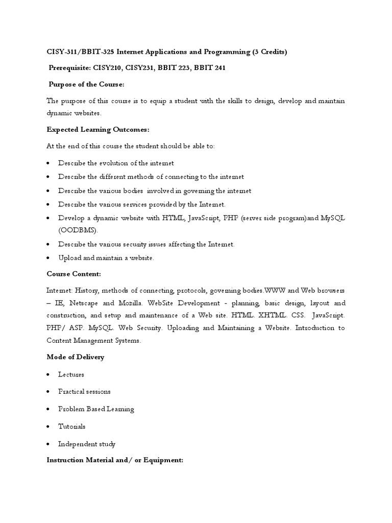 Cisy 311 Bbit 325 - Iap | PDF | Technology & Engineering