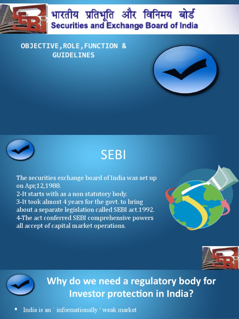 SEBI Objectives and Guidelines | PDF | Share Repurchase | Stocks