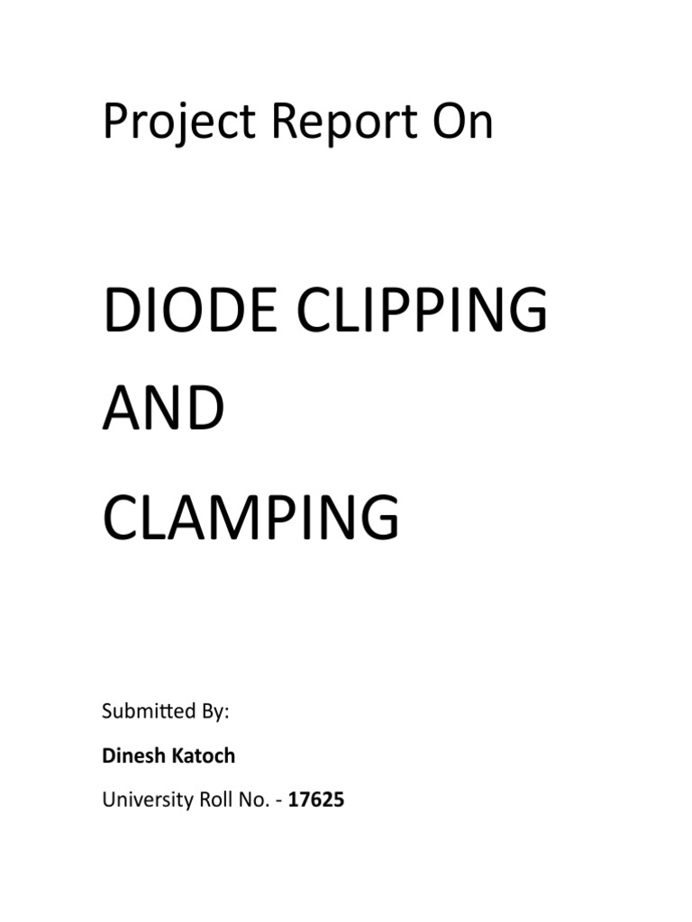 Diode Clipping and Clamping | PDF | Technology & Engineering