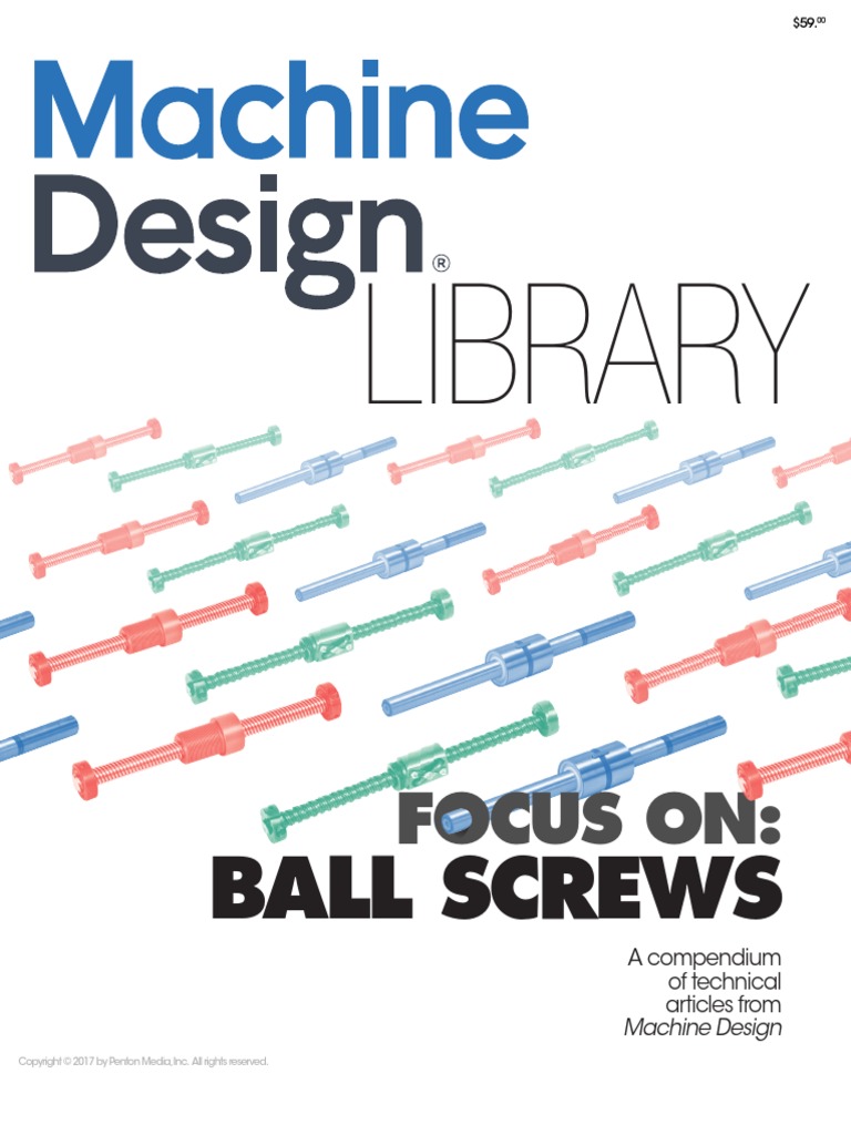Machine Design Ball Screw Vol 1 e Book | PDF | Screw | Bearing (Mechanical)