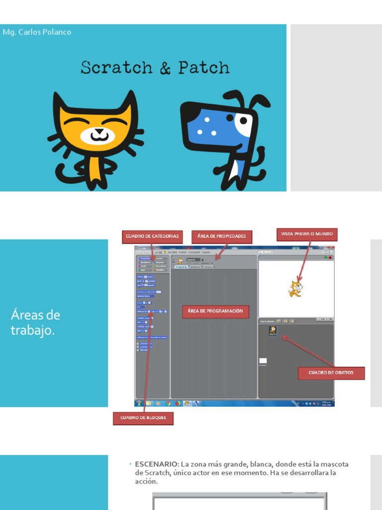 Partes y Funciones de Scratch | PDF | Scratch (lenguaje de programación ...