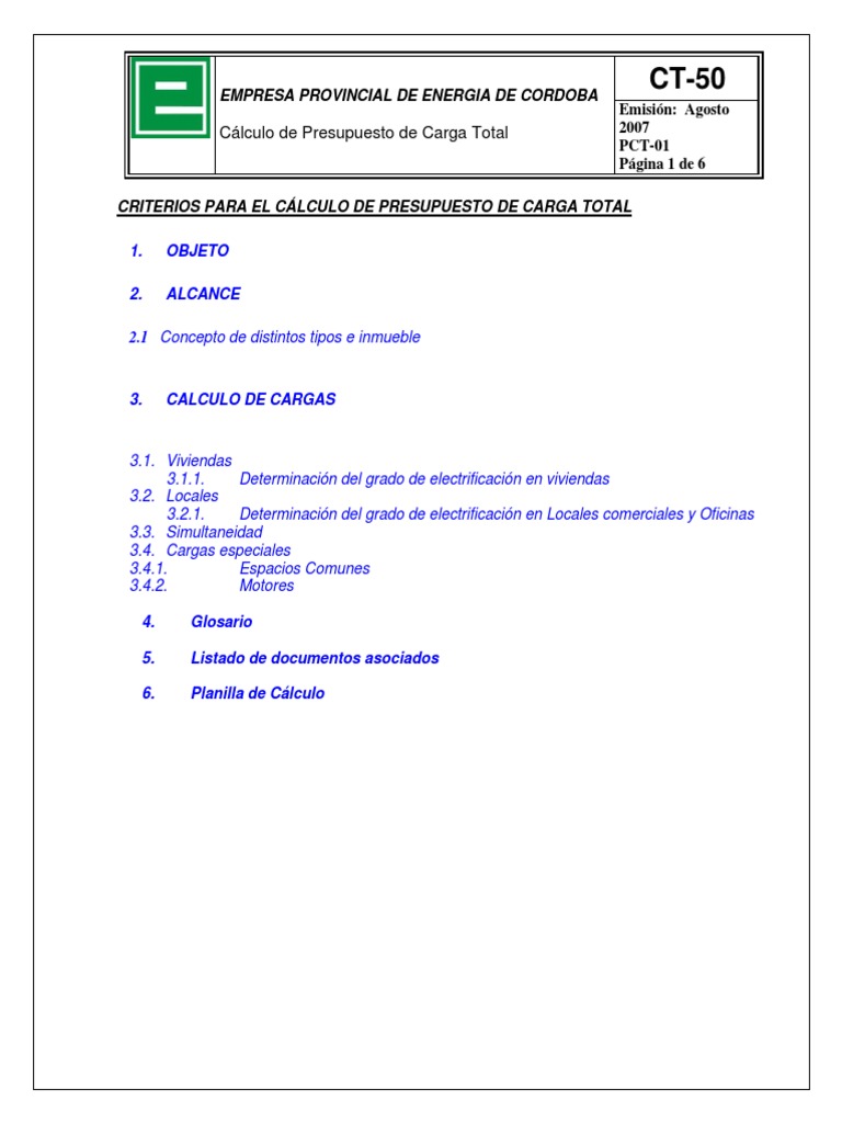 CT50 Epec | PDF | Presupuesto | Electricidad