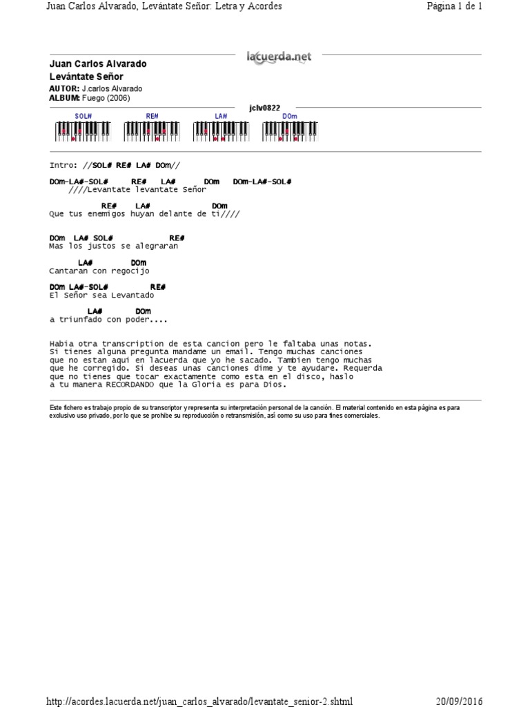 Acordes de "Levántate Señor" | PDF | Arte